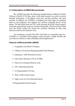 Home automation system using gsm | PDF