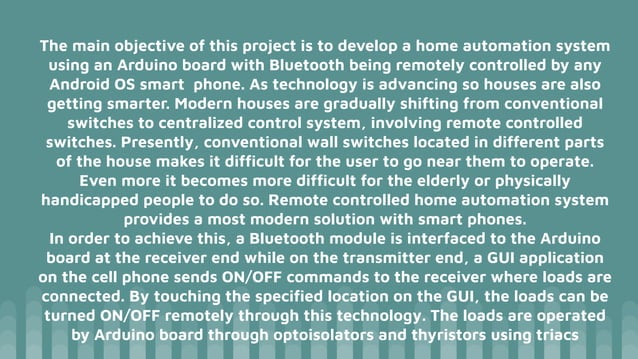 Home automation using bluetooth - Aurdino BASED | PDF