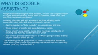 Home automation using google assistant ppt | PPTX