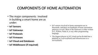 HOME AUTOMATION USING INTERNET OF THINGS.pptx