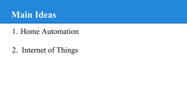 Home automation using IoT | PPTX