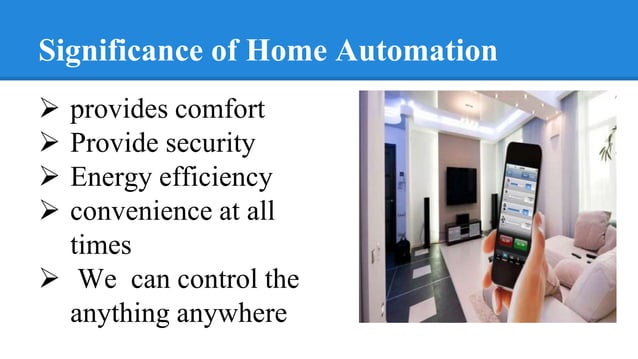 Home automation using iot | PPT