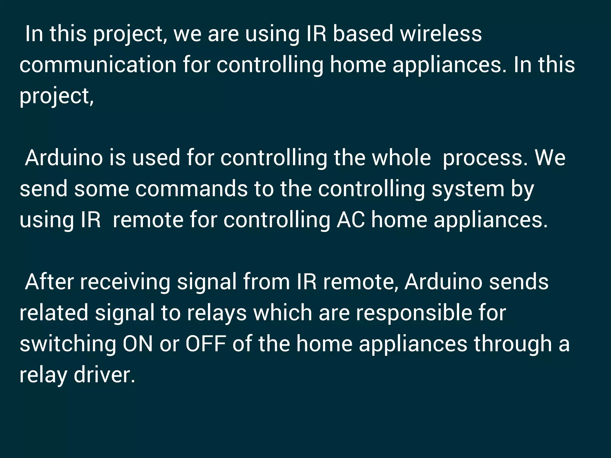 Home automationusing ir remote | PDF