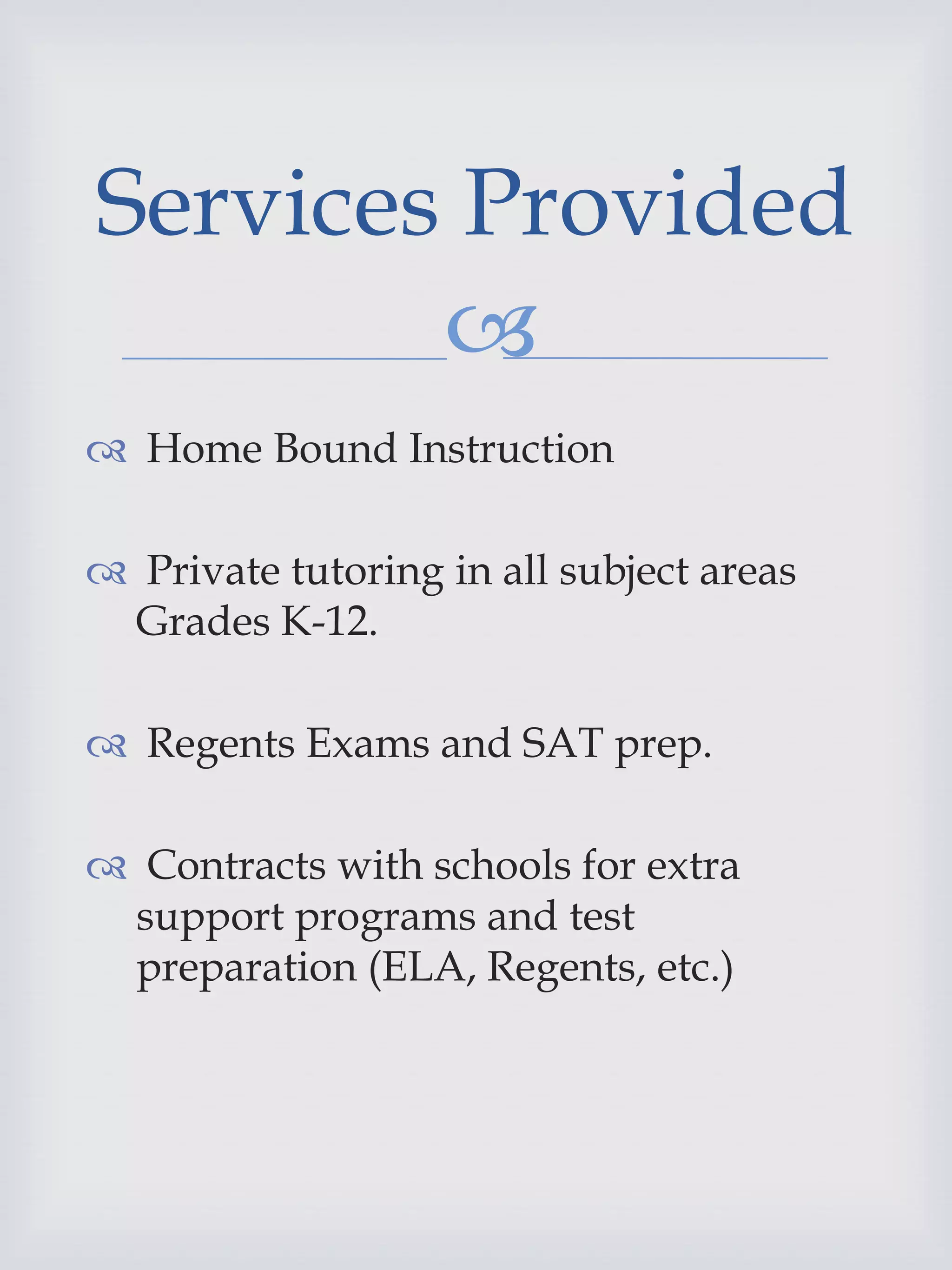 Home bound instruction presentation | PPTX