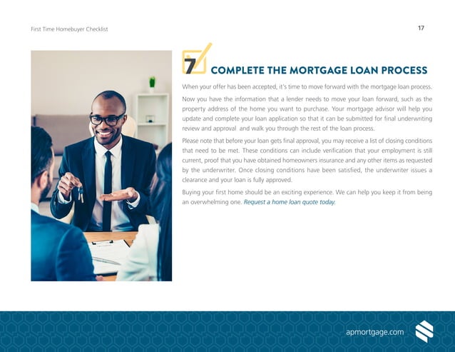 First-Time Homebuyer Checklist - APM 2019 | PPT