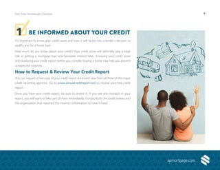 First-Time Homebuyer Checklist - APM 2019 | PPT