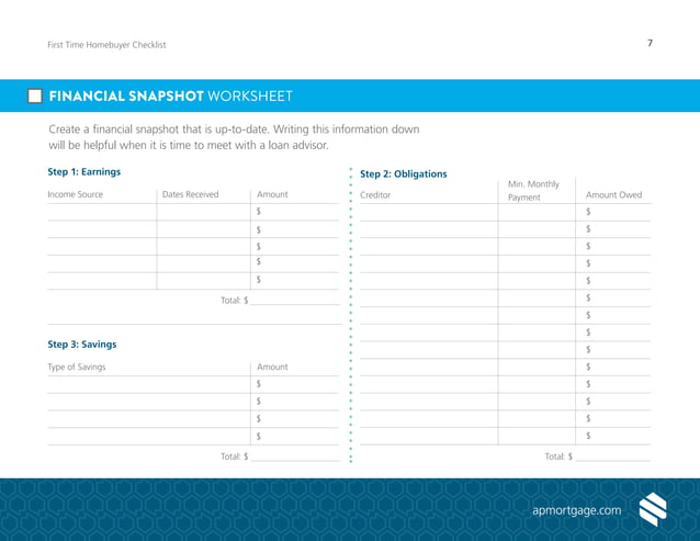 First-Time Homebuyer Checklist - APM 2019 | PPT