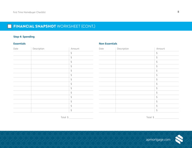 First-Time Homebuyer Checklist - APM 2019 | PPT