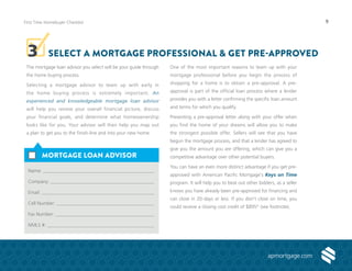 First-Time Homebuyer Checklist - APM 2019 | PPT