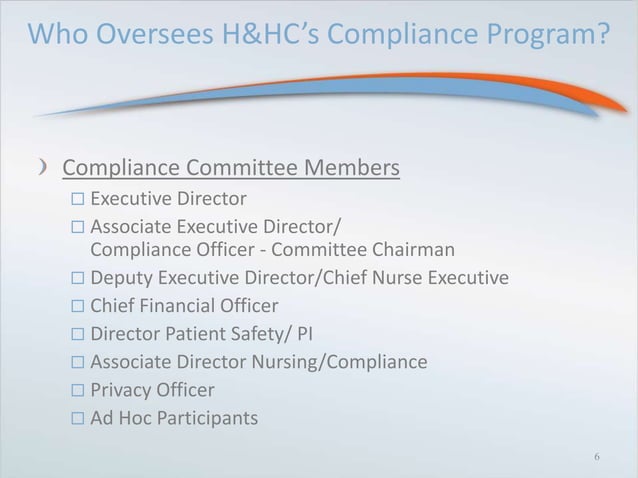 Home Care Compliance Program Presentation (sound embed) | PPTX ...