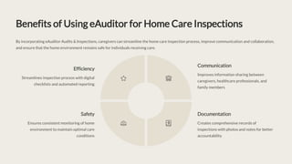 Home Care Inspection Checklist with eAuditor Audits & Inspections | PDF