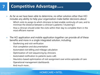 The Homecare Intelligence (HCI) Solution - Providers | PDF