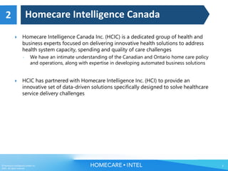 The Homecare Intelligence (HCI) Solution - Providers | PDF