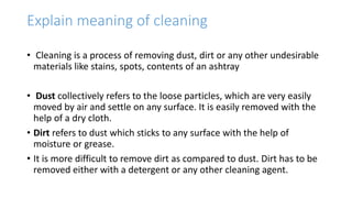 Homecare housekeeping unit,laundry processes | PPTX