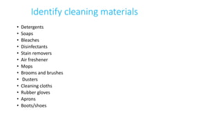 Homecare housekeeping unit,laundry processes | PPTX