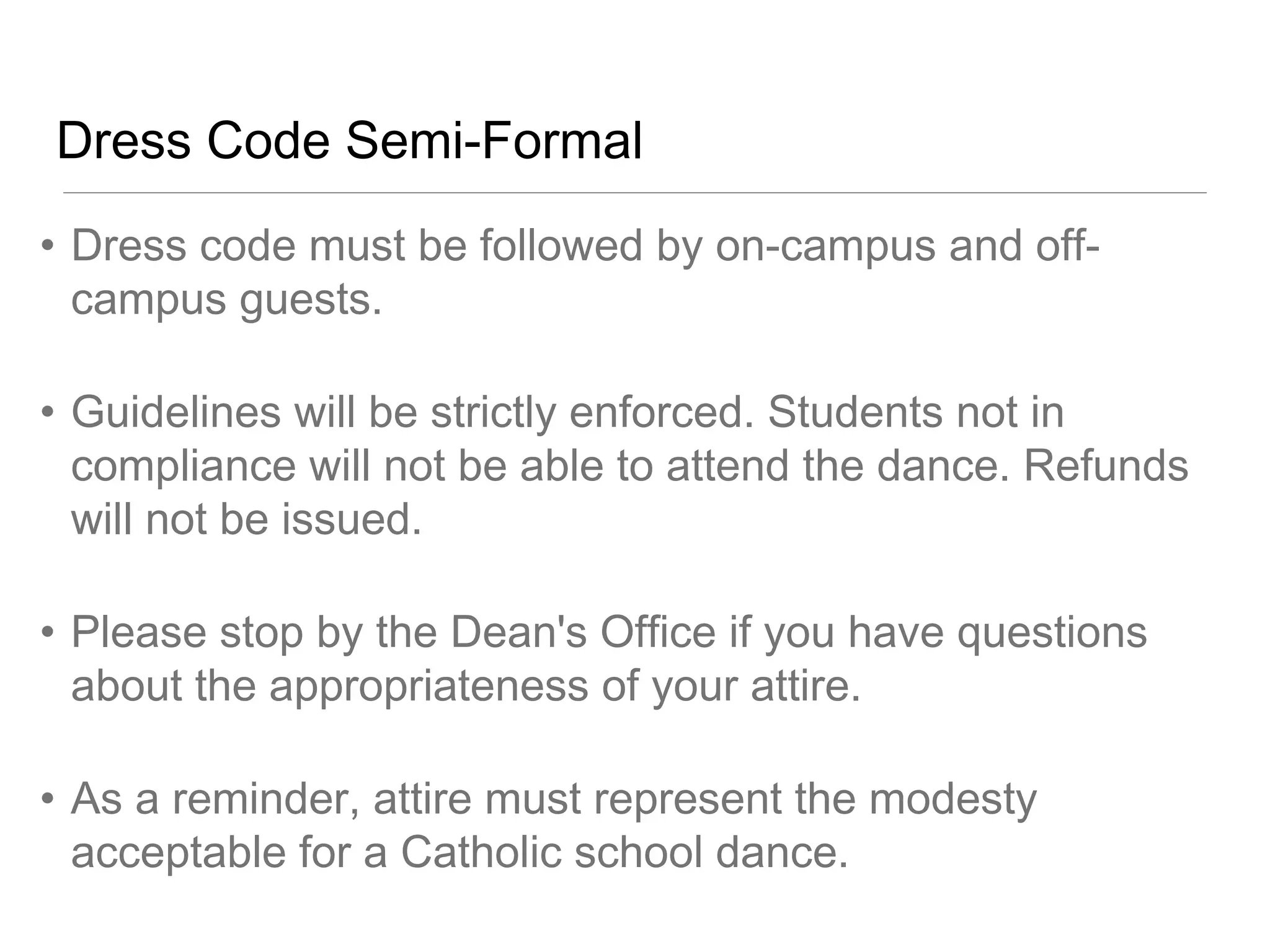 Homecoming Dress Code | PPT