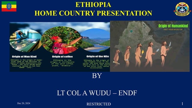 Ethiopia Home Country Presentation.ppt By Lt Col Atersaw Wudu | PPTX