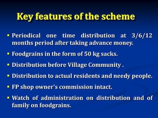 Home delivery scheme of foodgrains | PPSX