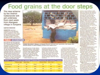 Home delivery scheme of foodgrains | PPSX