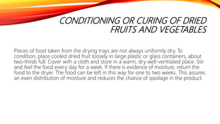 Home Drying of Food Material | PPTX
