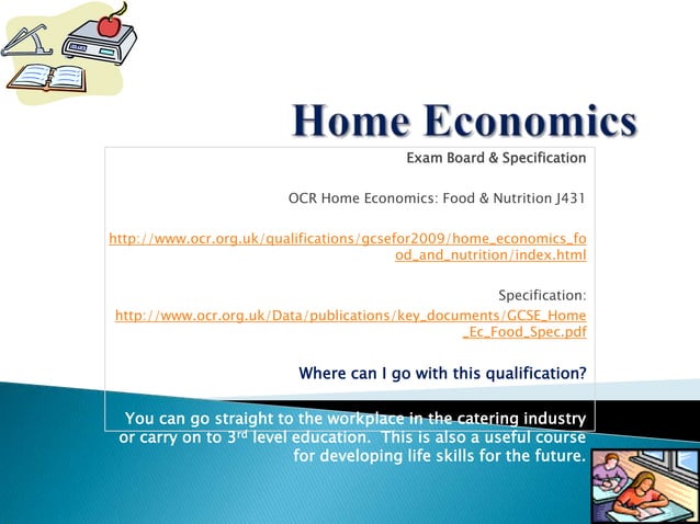 Home Economics GCSE | PPT