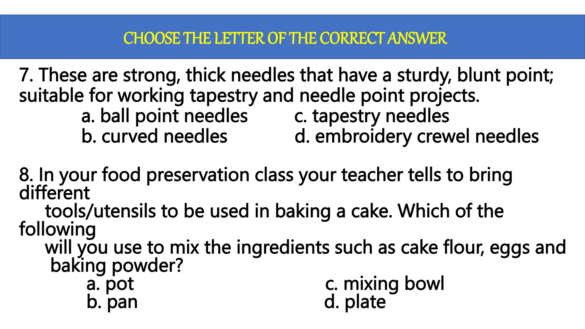 HOME ECONOMICS 6.pptx............................ | PPTX
