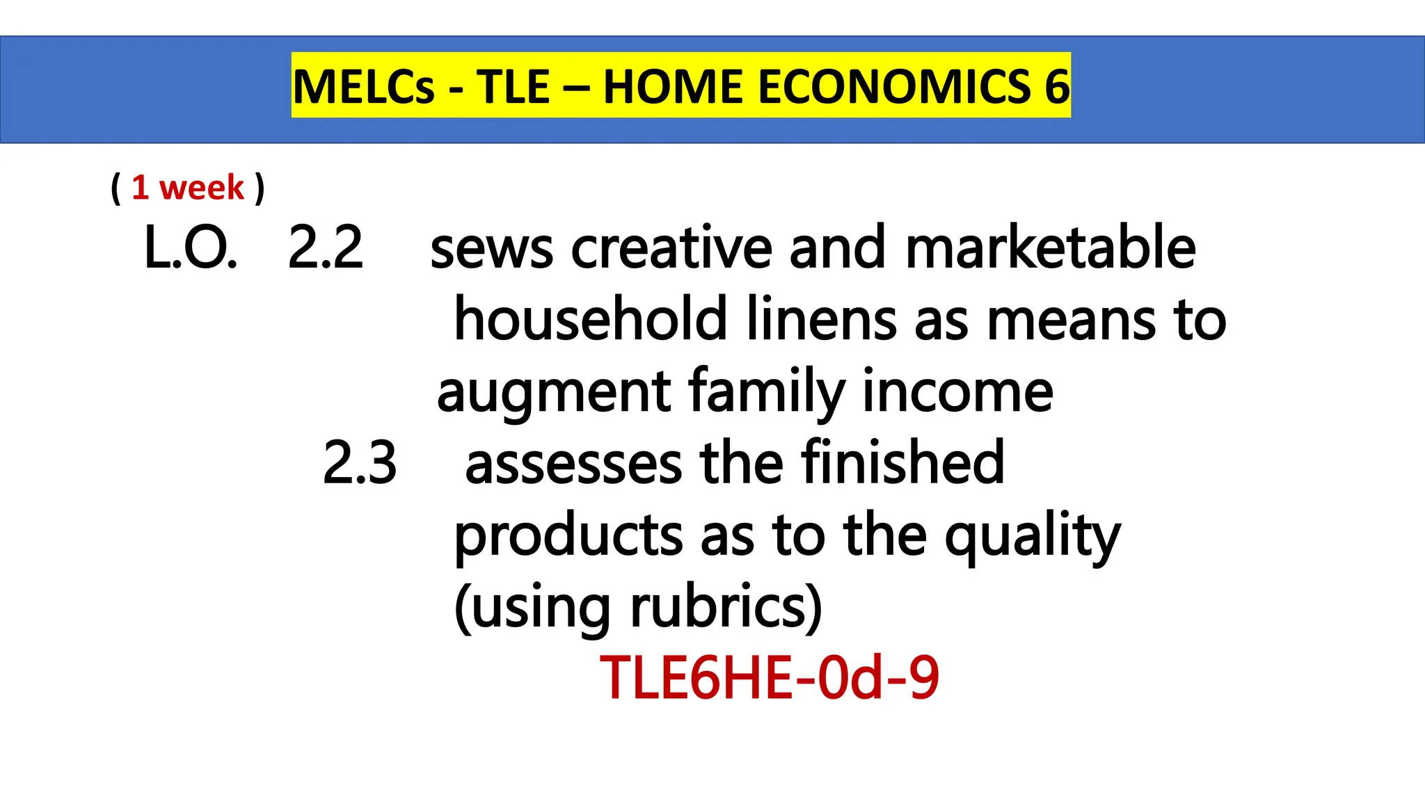 HOME ECONOMICS 6.pptx............................ | PPTX