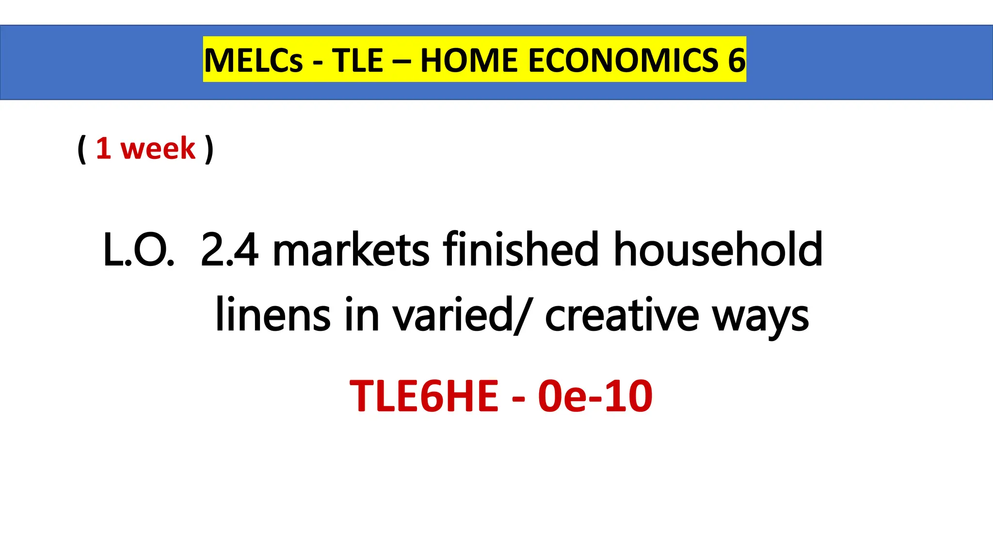 HOME ECONOMICS 6.pptx............................ | PPTX