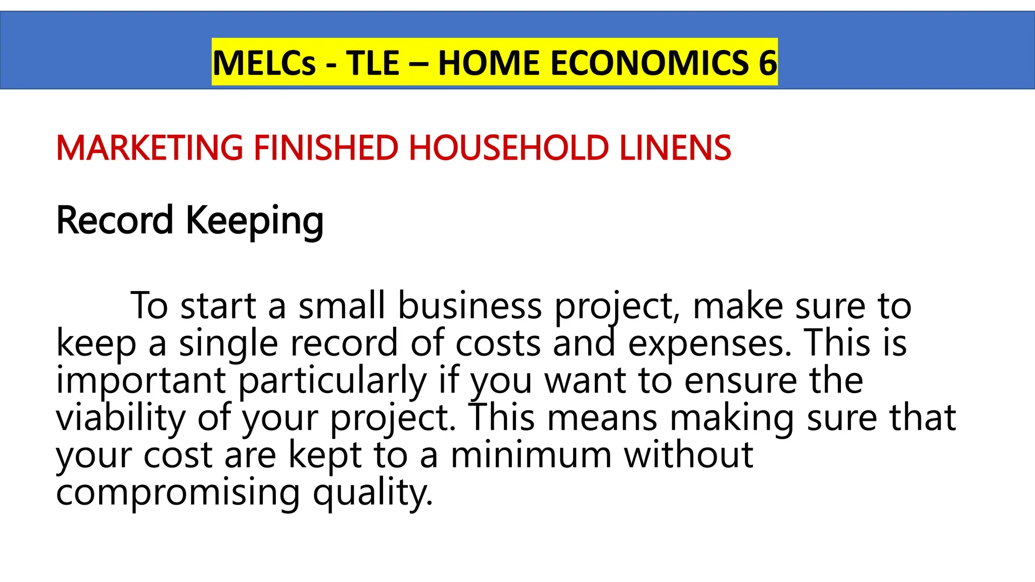 HOME ECONOMICS 6.pptx............................ | PPTX