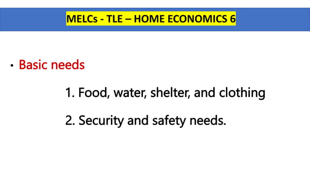 HOME ECONOMICS 6.pptx............................ | PPTX