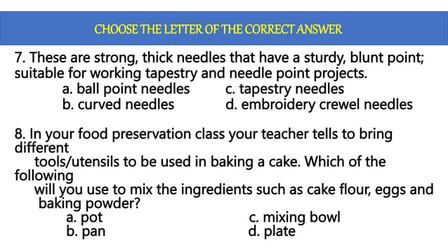 HOME ECONOMICS 6.pptx............................ | PPTX