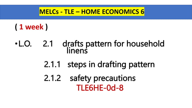 HOME ECONOMICS 6.pptx............................ | PPTX