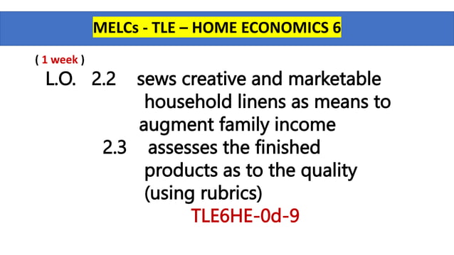 HOME ECONOMICS 6.pptx............................ | PPTX
