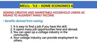 HOME ECONOMICS 6.pptx............................ | PPTX