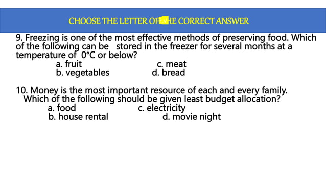 HOME ECONOMICS 6.pptx............................ | PPTX