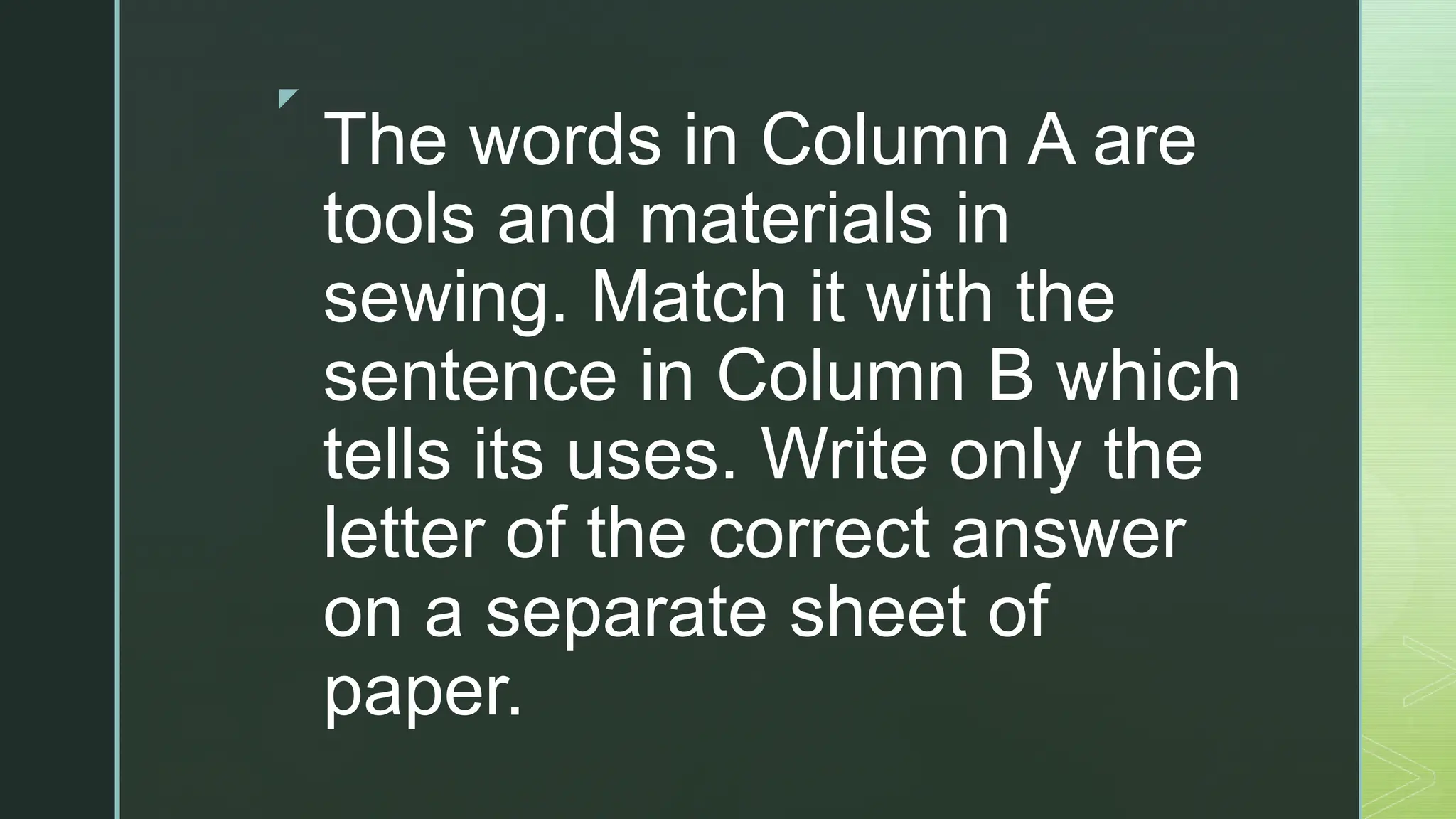 Identifying and Classifying Sewing Tools and Materials | PPT