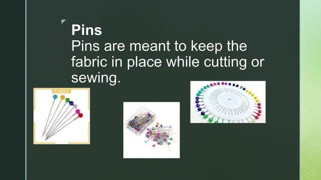 Identifying and Classifying Sewing Tools and Materials | PPT