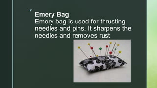 Identifying and Classifying Sewing Tools and Materials | PPT