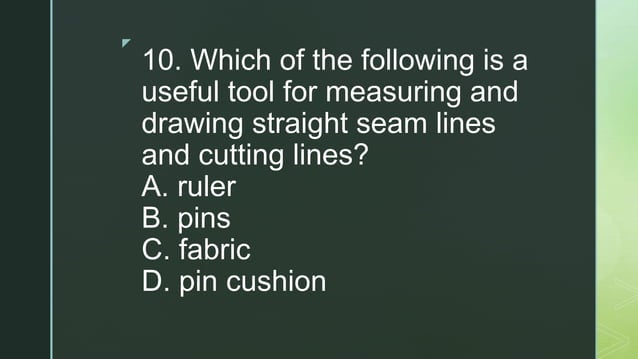 Identifying and Classifying Sewing Tools and Materials | PPT