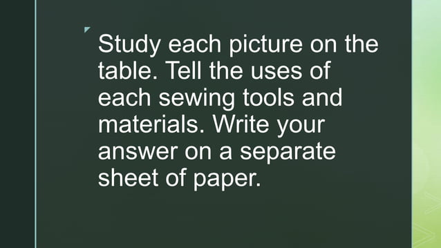Identifying and Classifying Sewing Tools and Materials | PPT