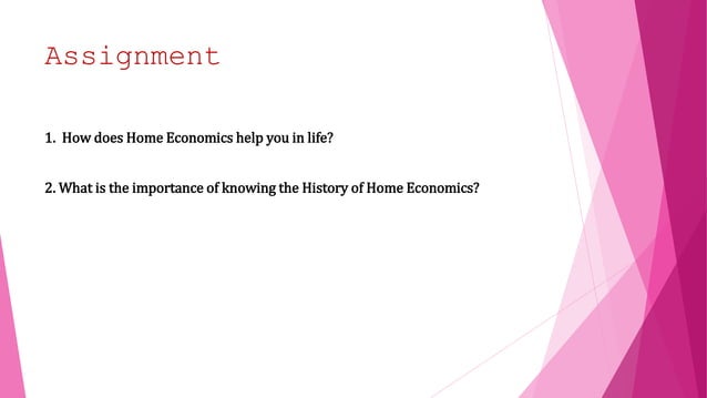 Home Economics PPT.pptx | Homeschooling | Education