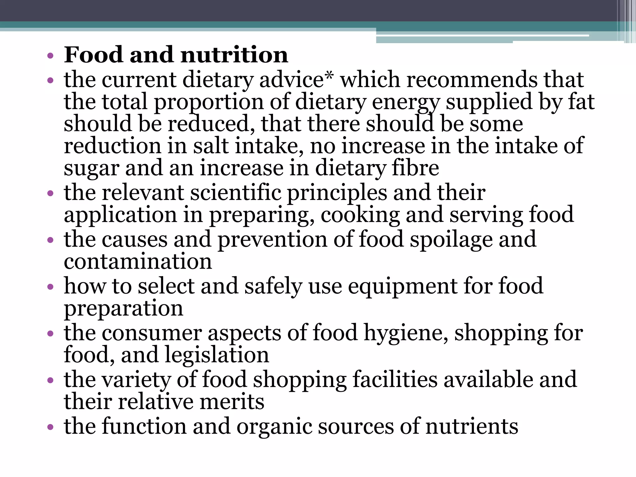 Home economics presentation | PPTX