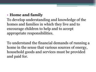 Home economics presentation | PPTX