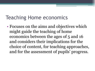 Home economics presentation | PPTX
