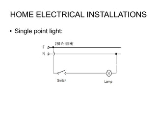 Home electrical installations | PDF