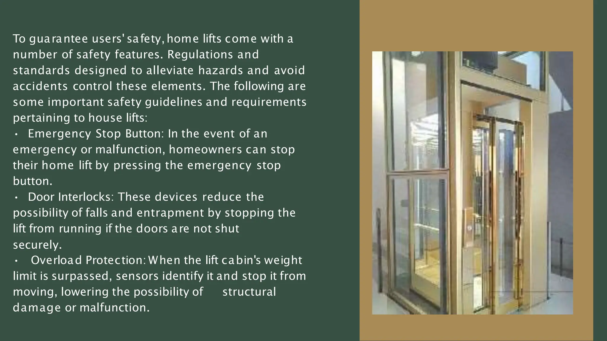 Home Elevator Working Principle With Safety Features.pptx