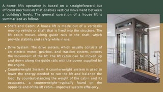 Home Elevator Working Principle With Safety Features.pptx
