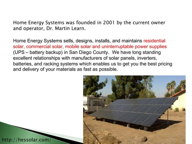 Home energy systems | PPT