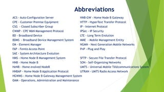 Home enodeb with tr069 | PPTX