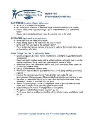 Home fall prevention | PDF
